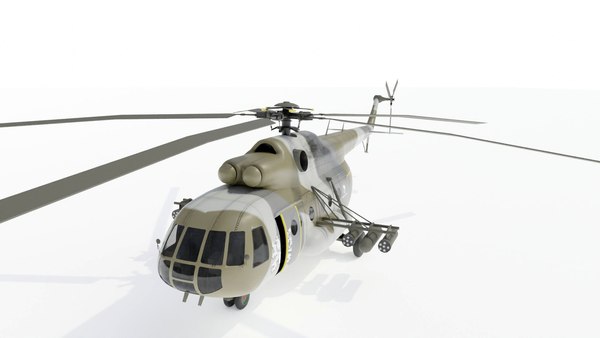 mi-17 helicopter 3d 3ds