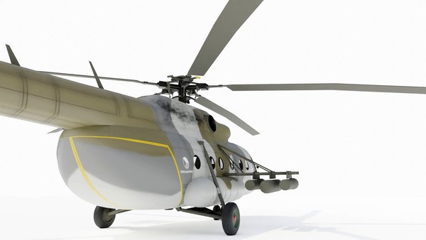 mi-17 helicopter 3d 3ds