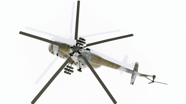 mi-17 helicopter 3d 3ds
