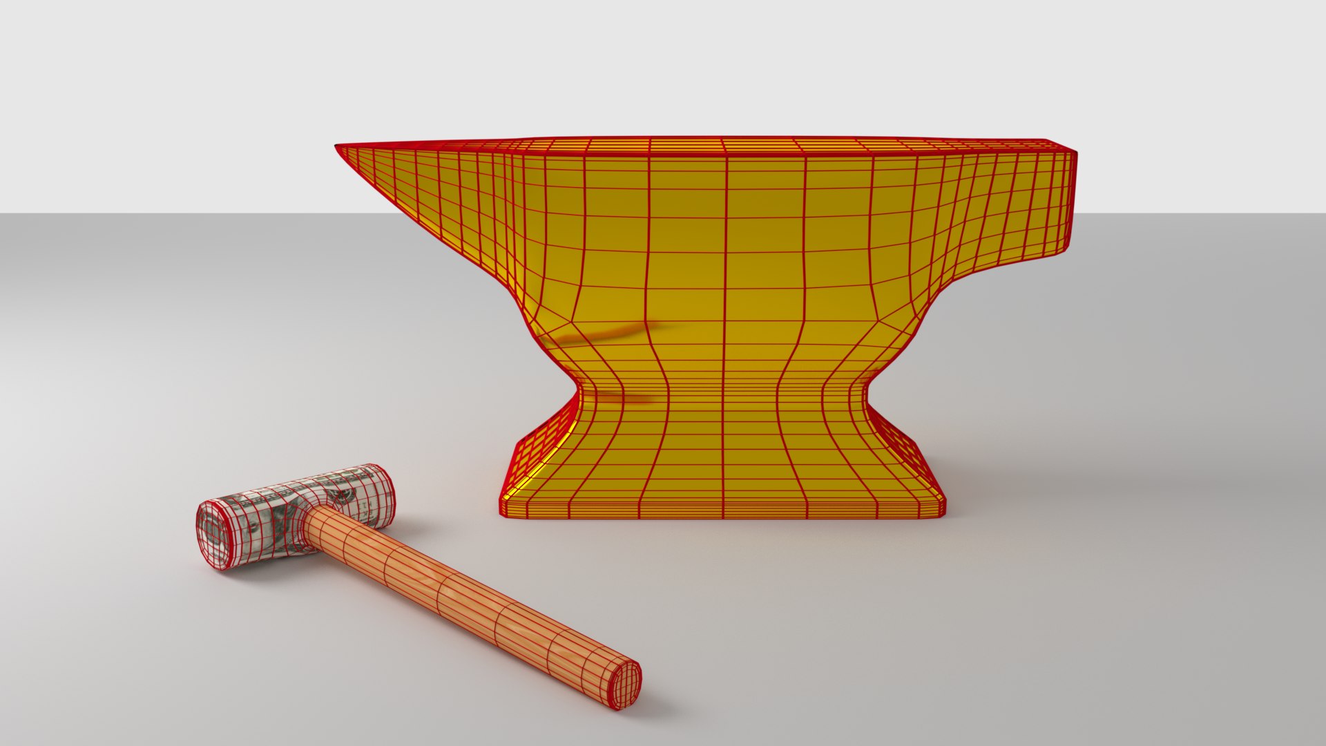 3D model golden anvil - TurboSquid 1302168