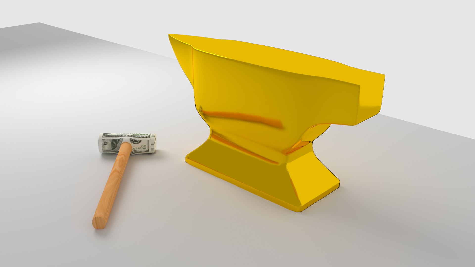 3D model golden anvil - TurboSquid 1302168