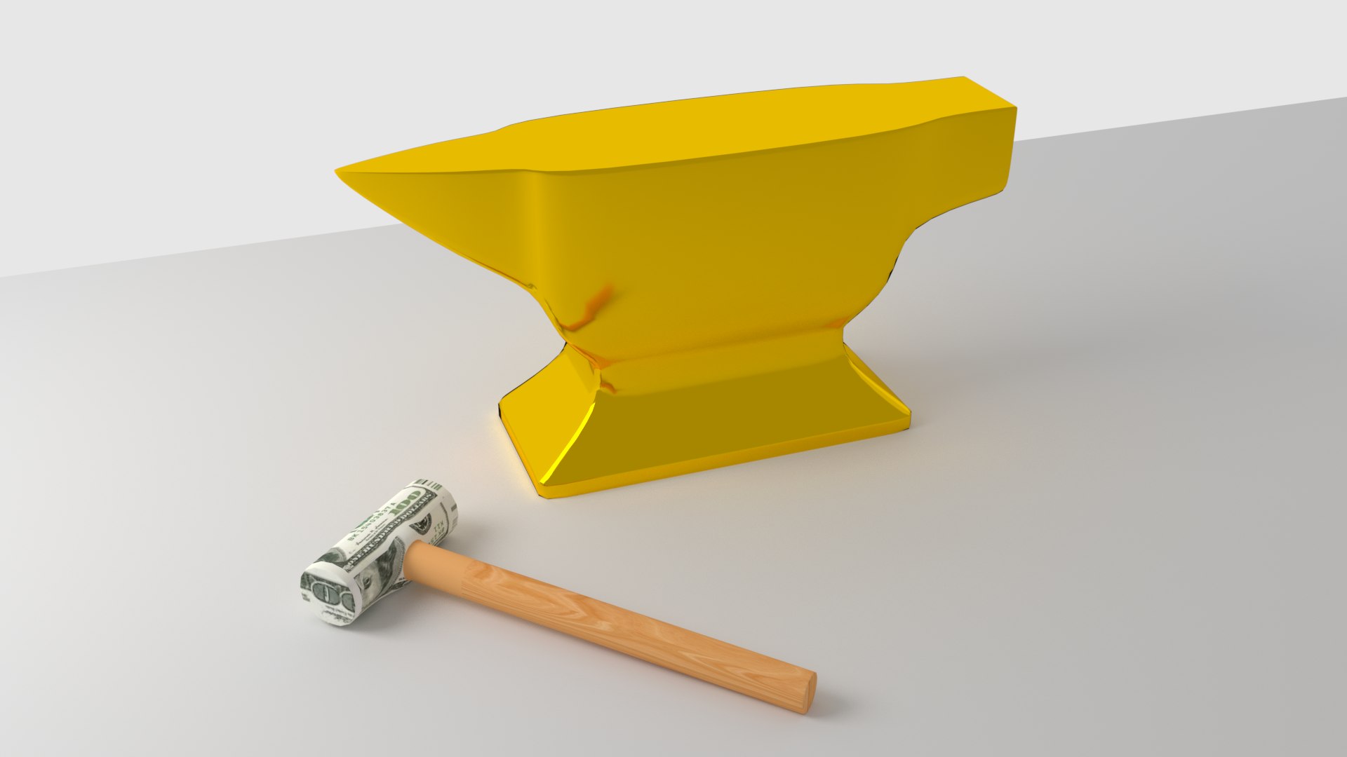 3D model golden anvil - TurboSquid 1302168
