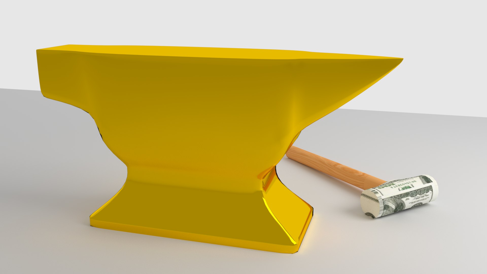 3D model golden anvil - TurboSquid 1302168