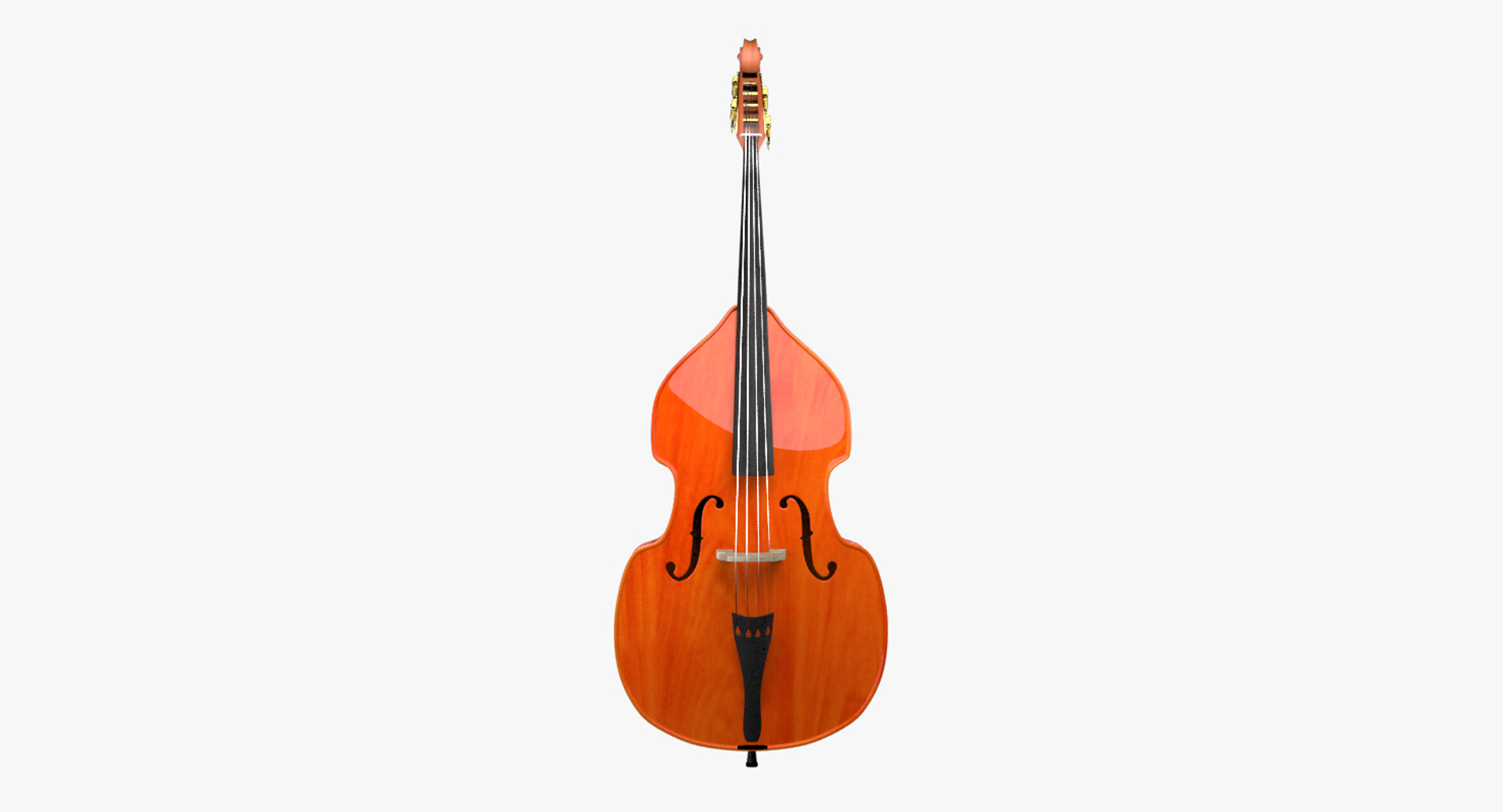 double bass 3d model