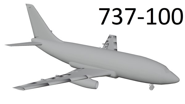 modelo 3d Boeing 737-100 - TurboSquid 2100363