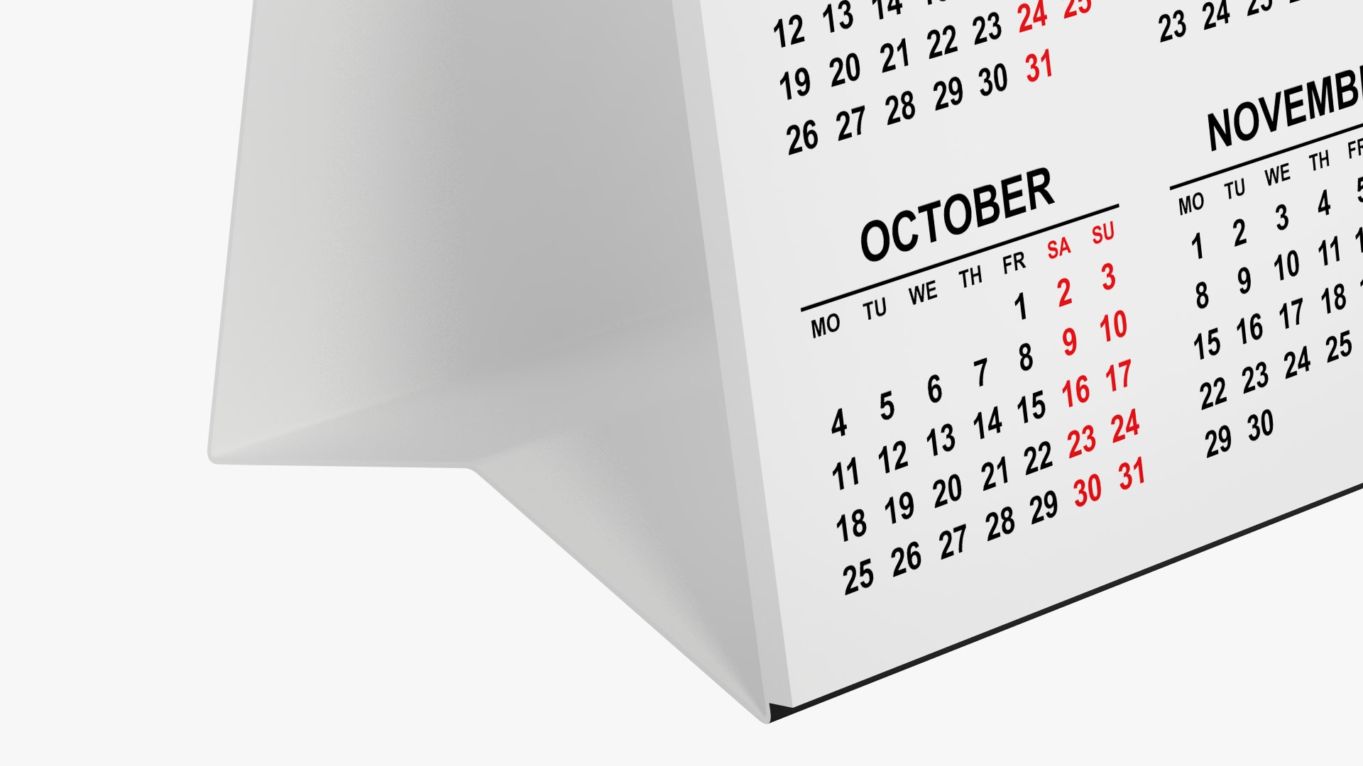 Calendar 3D Model - TurboSquid 1667634