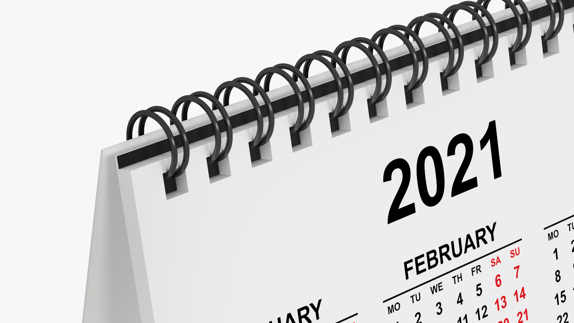 Calendar 3D Model - TurboSquid 1667634