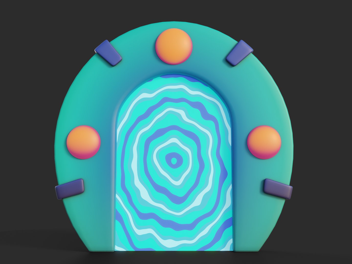 3D Cartoon Portal 6 - TurboSquid 2064792