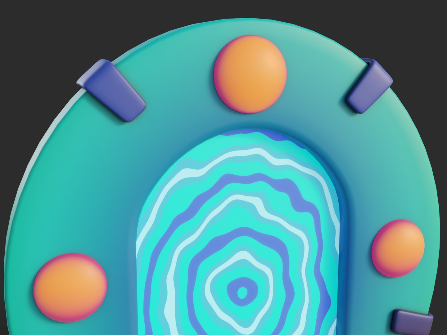 3D Cartoon Portal 6 - TurboSquid 2064792