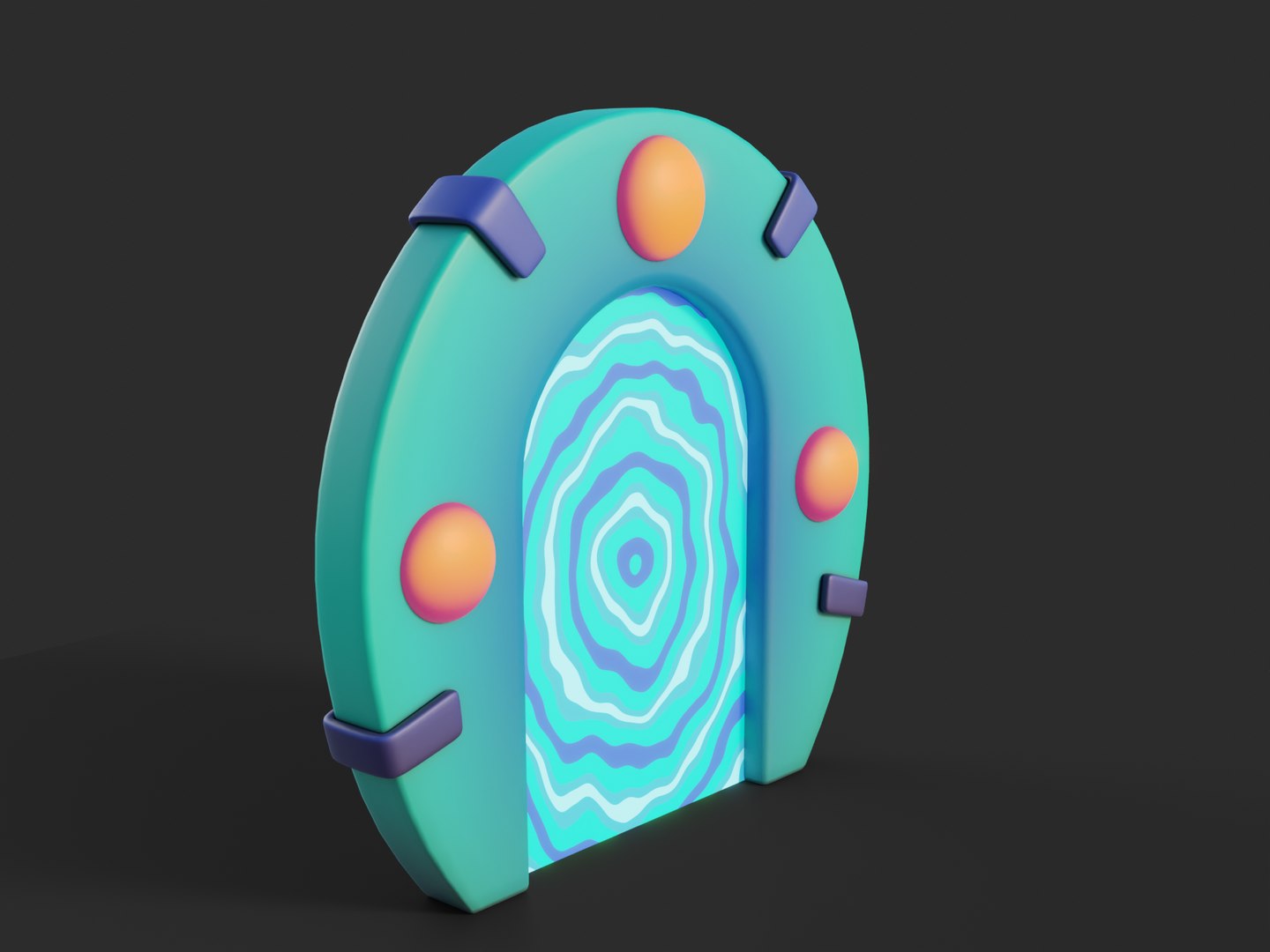 3D Cartoon Portal 6 - TurboSquid 2064792