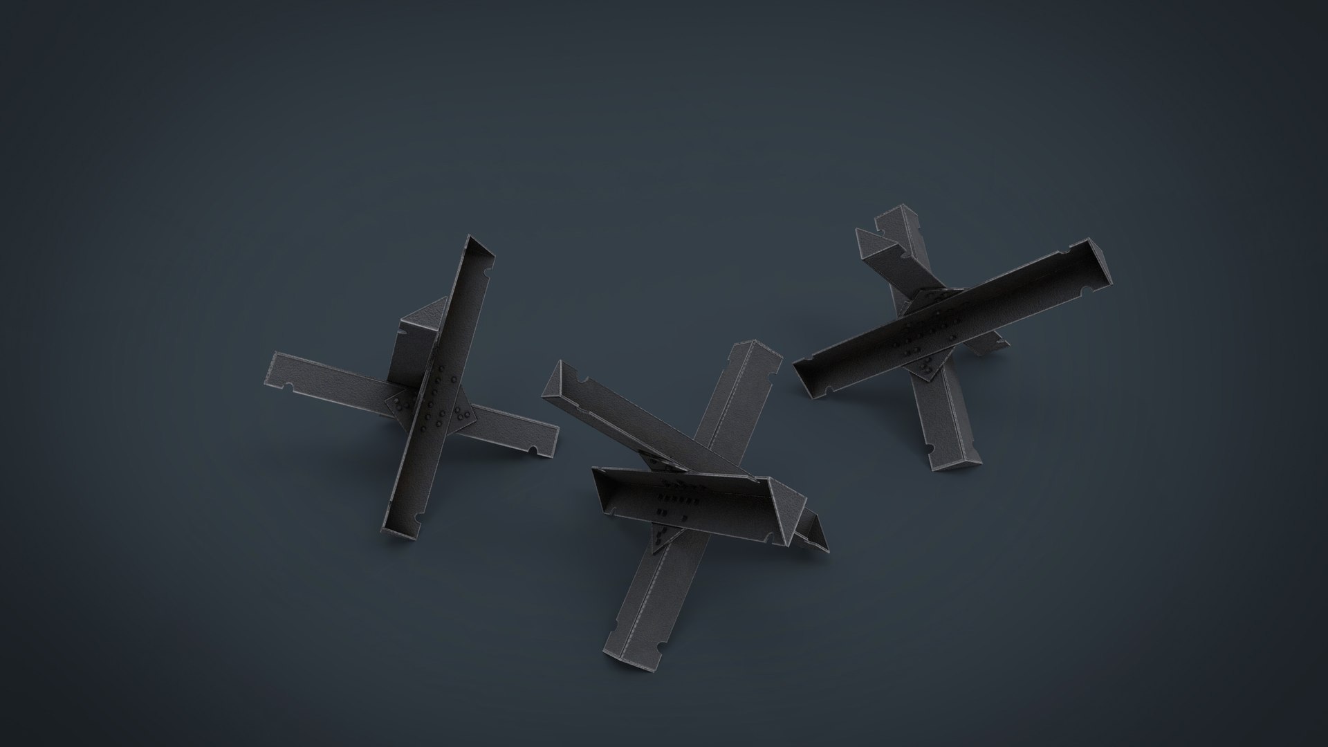 Hedgehog Anti-tank Obstacle 3D Model - TurboSquid 1313769