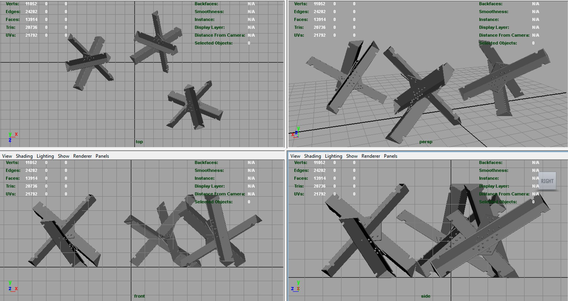 Hedgehog Anti-tank Obstacle 3D Model - TurboSquid 1313769