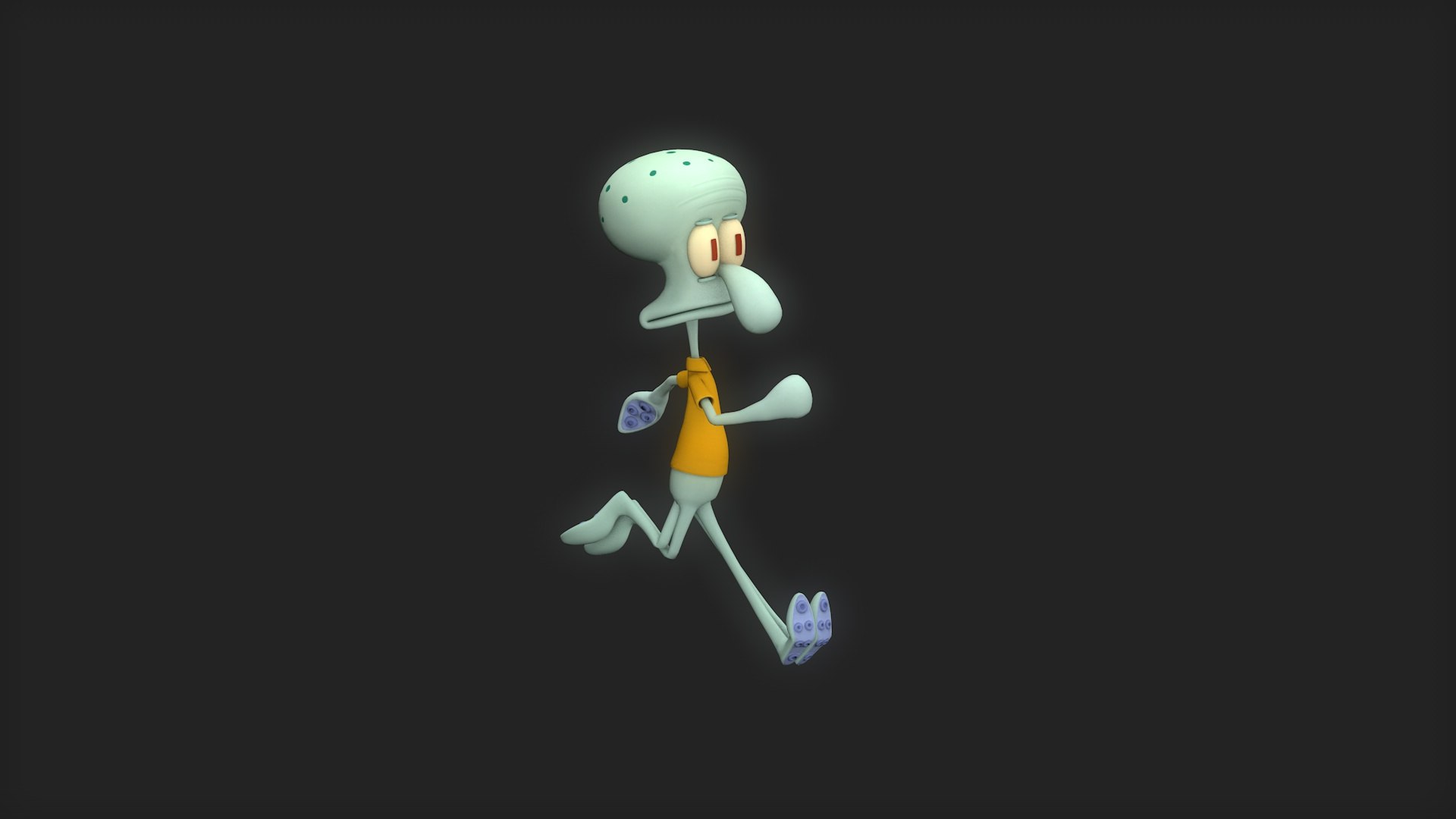 3D Squidward Tentacles - TurboSquid 2362402