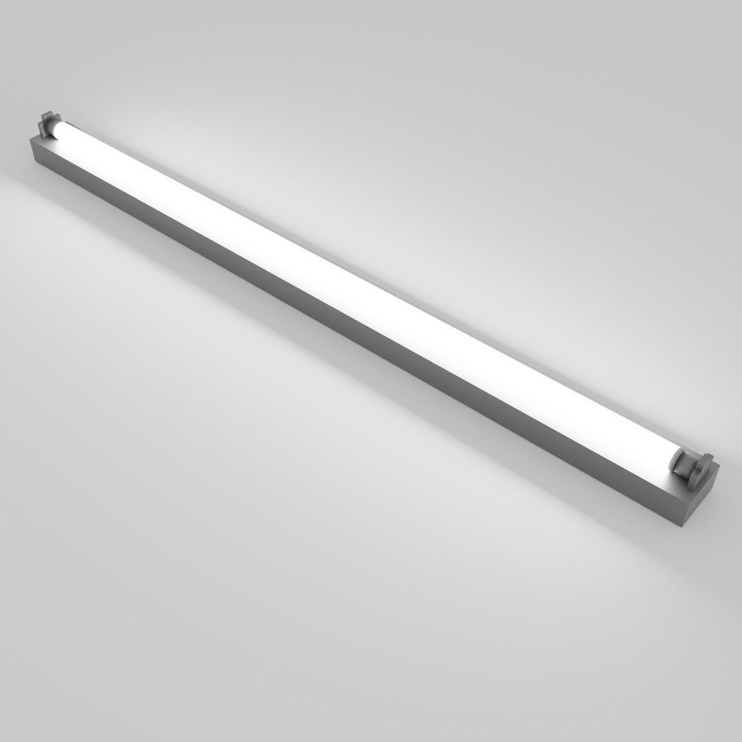 3D Model Low Poly Fluorescent Lamps - TurboSquid 2122869