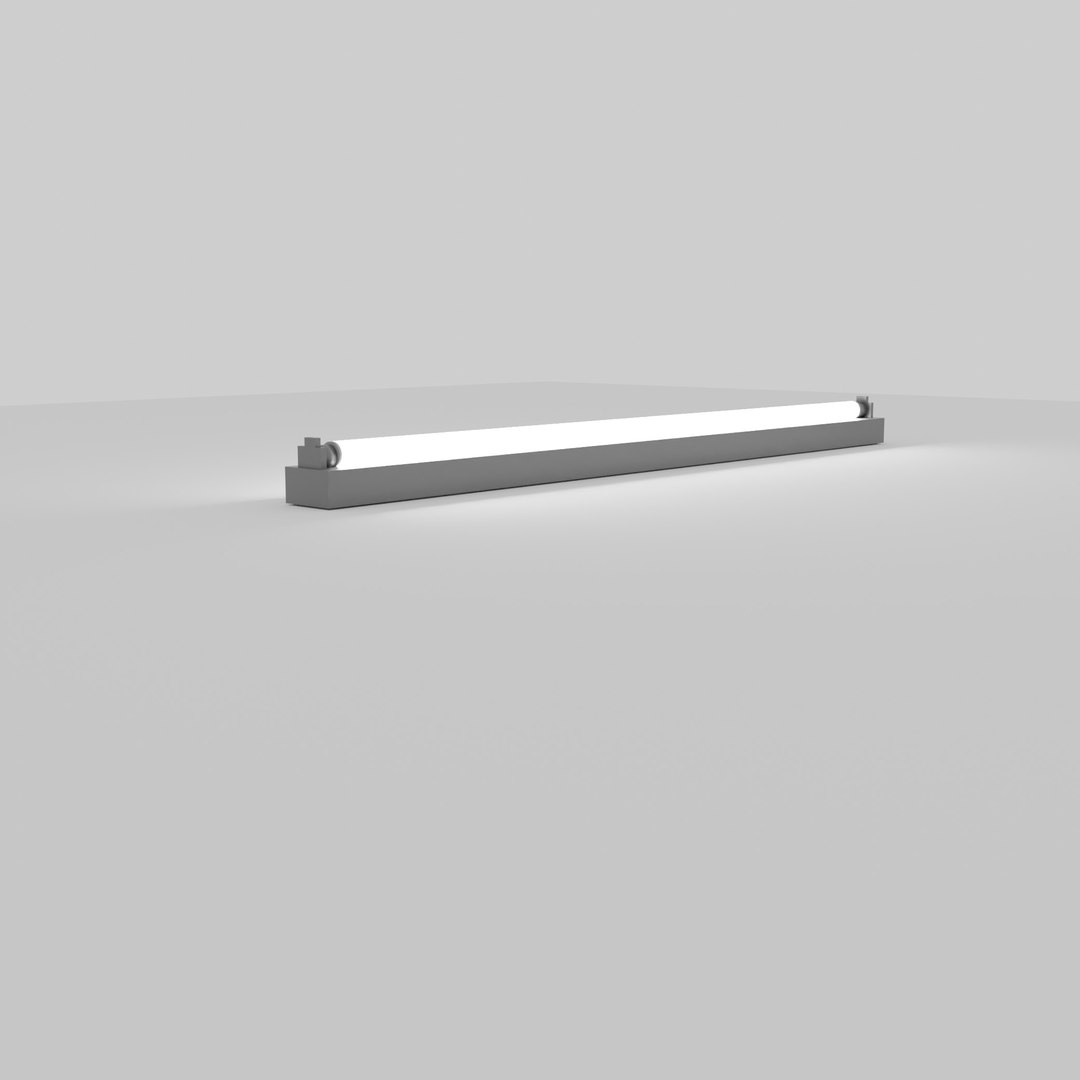 3D Model Low Poly Fluorescent Lamps - TurboSquid 2122869