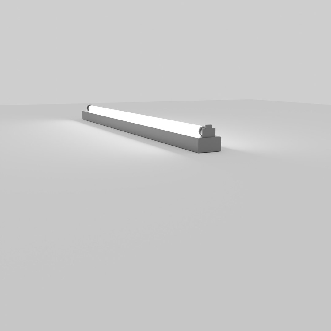 3D Model Low Poly Fluorescent Lamps - TurboSquid 2122869