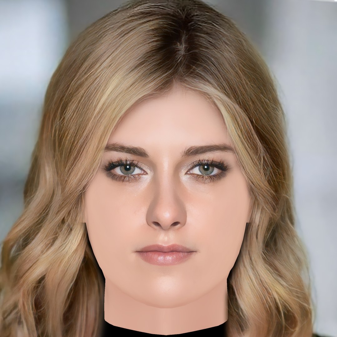 Kristen Stewart Head - No Hair - Low Poly Head For Game 3D Model ...