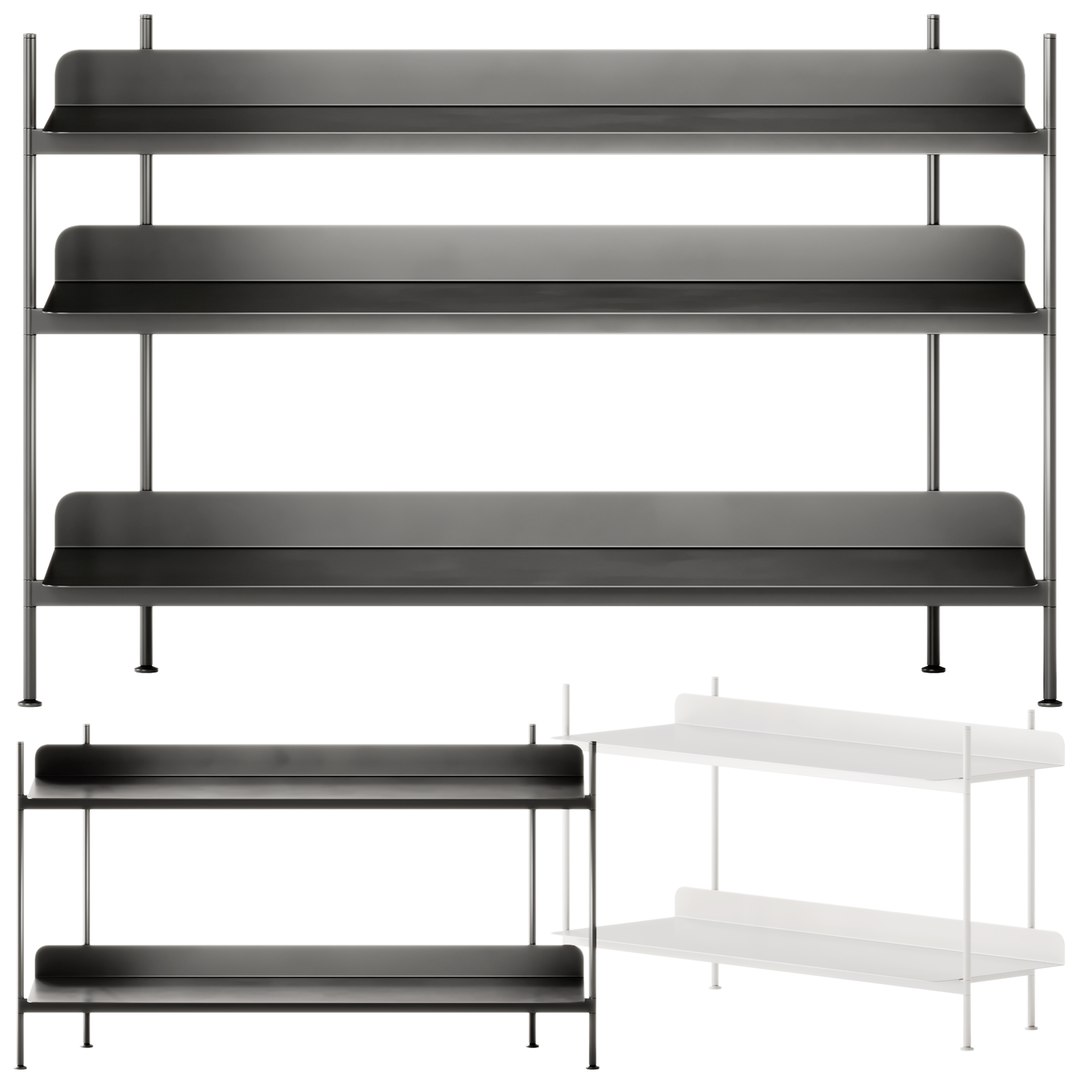 Muuto Compile Shelving System Configurations 1 and 2 model - TurboSquid ...