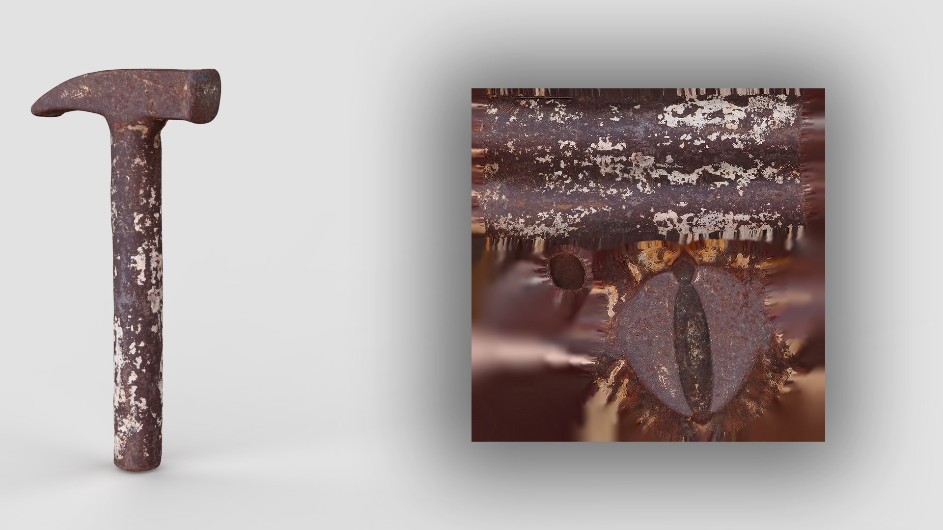 3D Iron Rust Hammer Scan Model - TurboSquid 2077672