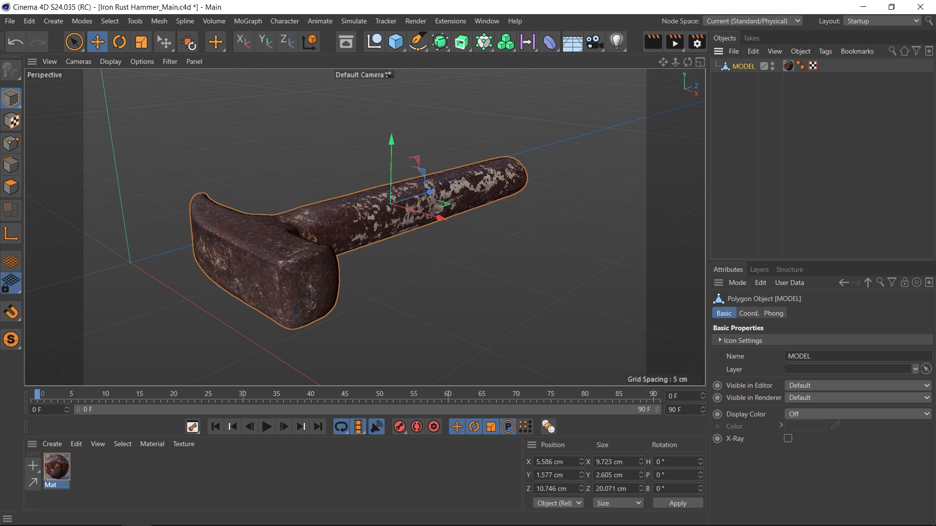 3D Iron Rust Hammer Scan Model - TurboSquid 2077672