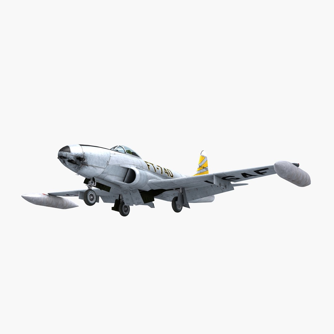 3D model lockheed shooting star f-80 - TurboSquid 1357779