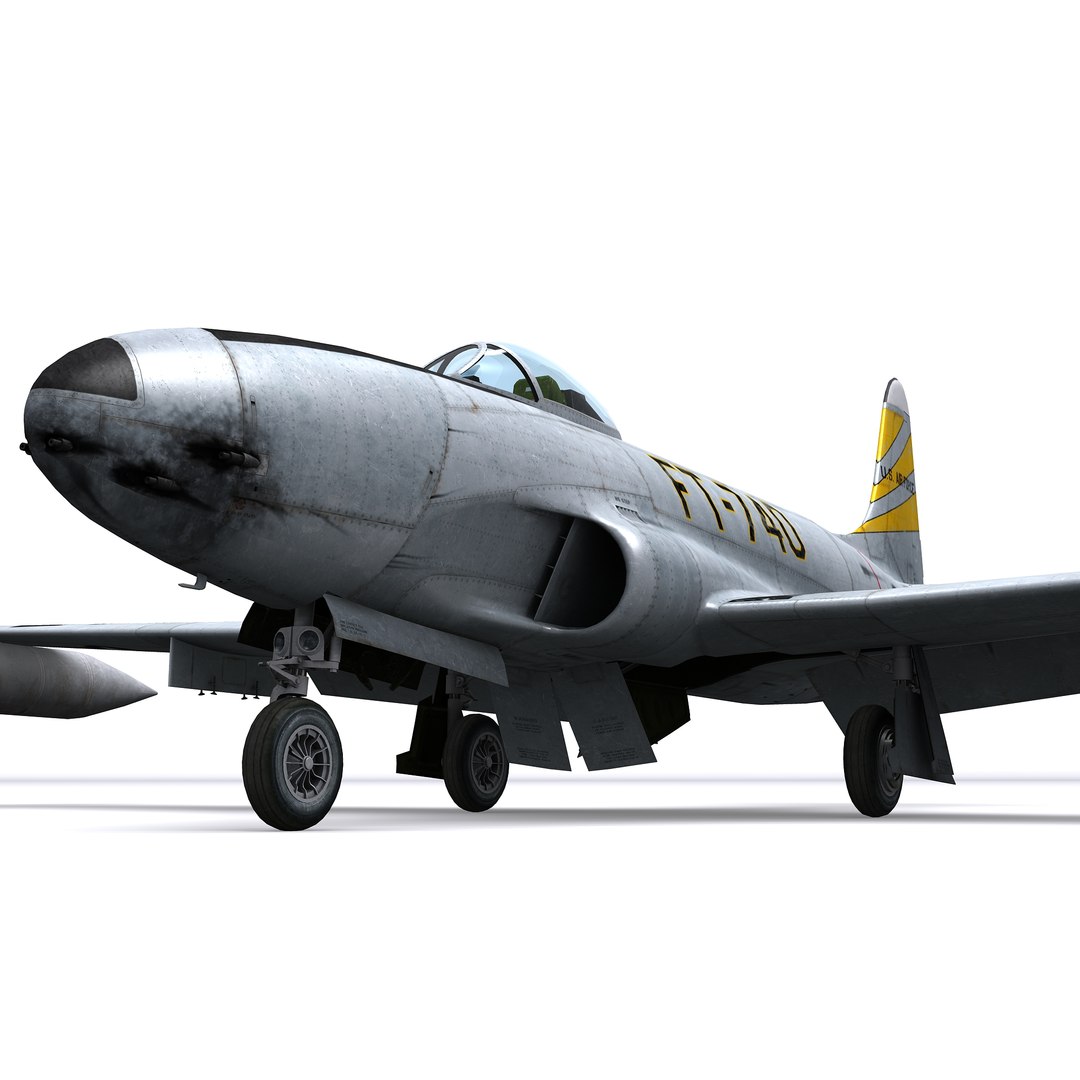3D model lockheed shooting star f-80 - TurboSquid 1357779