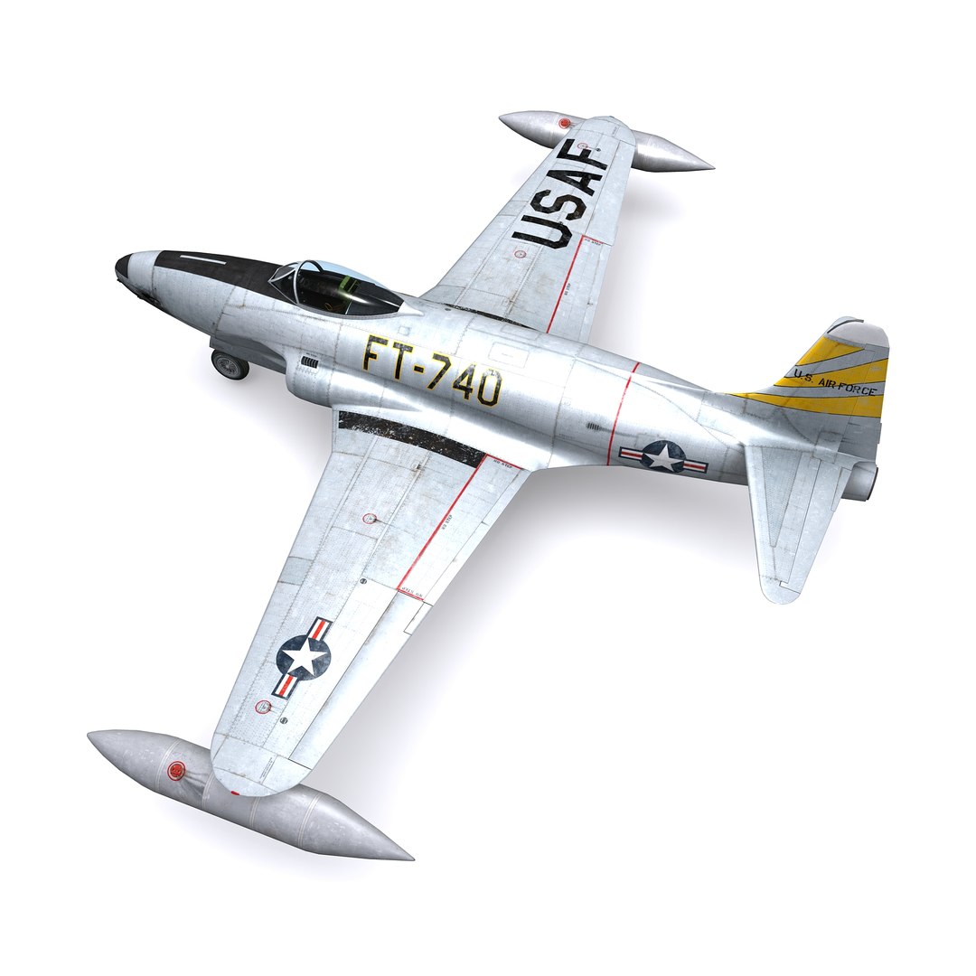 3D Model Lockheed Shooting Star F-80 - TurboSquid 1357779