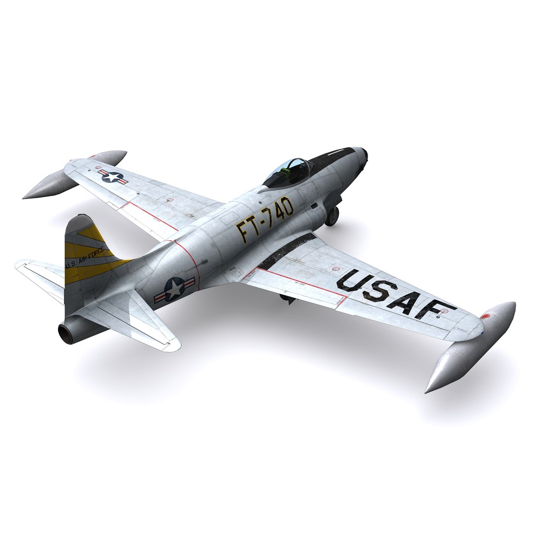 3D Model Lockheed Shooting Star F-80 - TurboSquid 1357779
