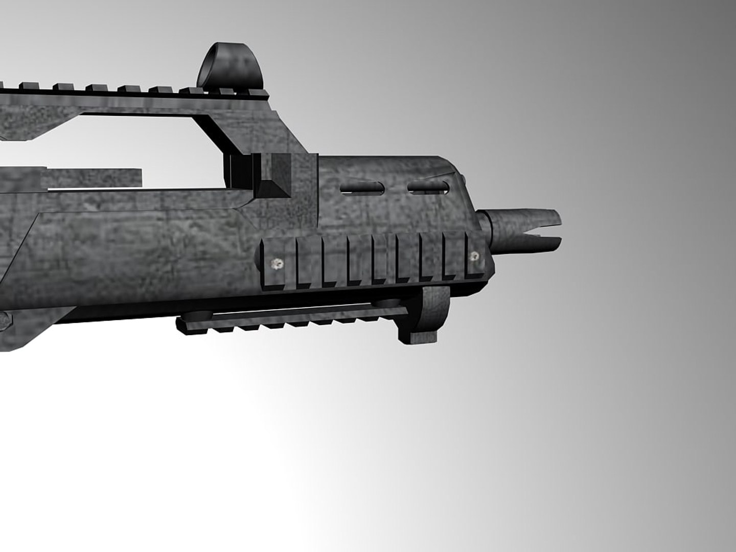 3d G36c Assault Rifle Model