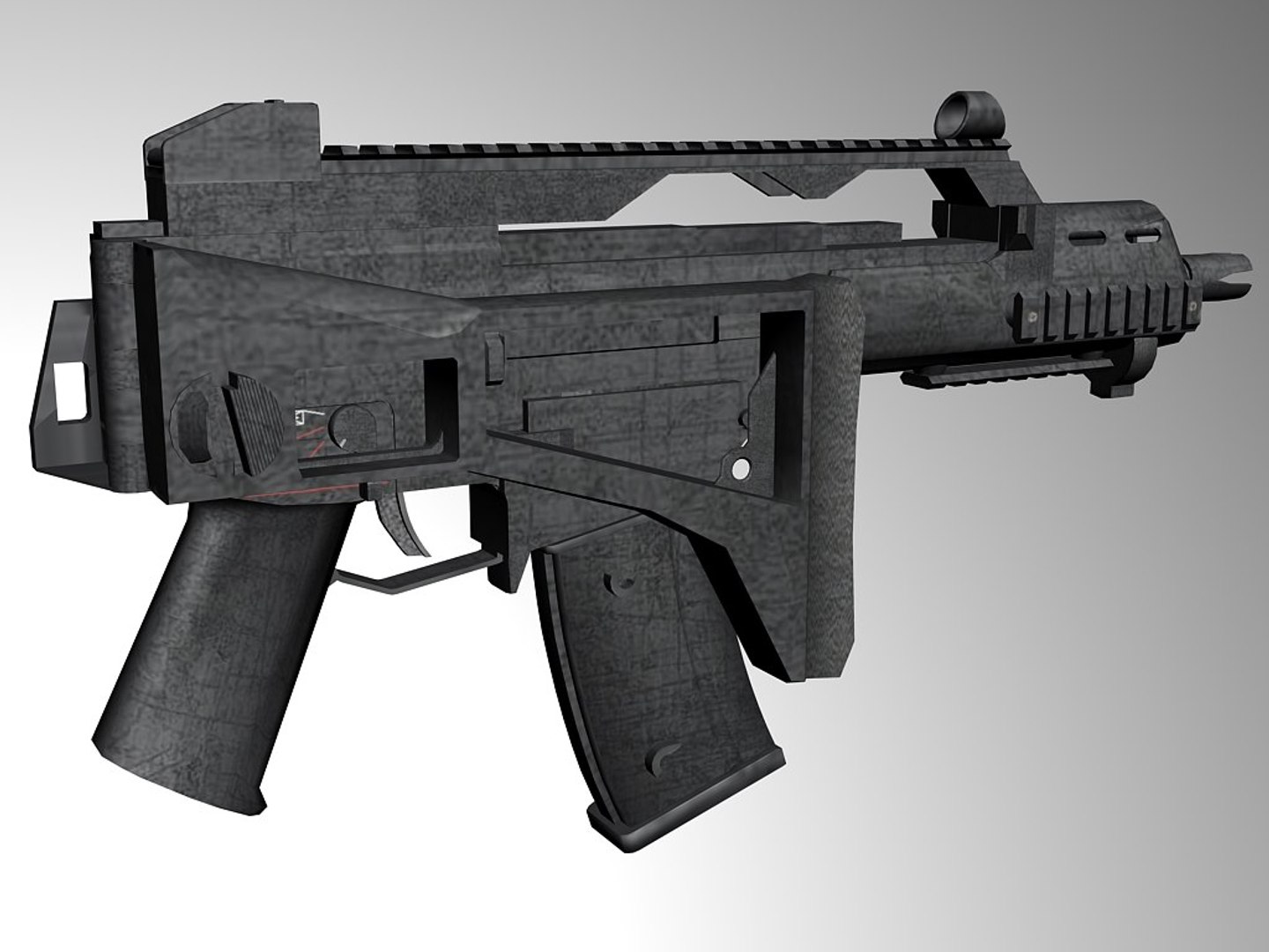 3d G36c Assault Rifle Model