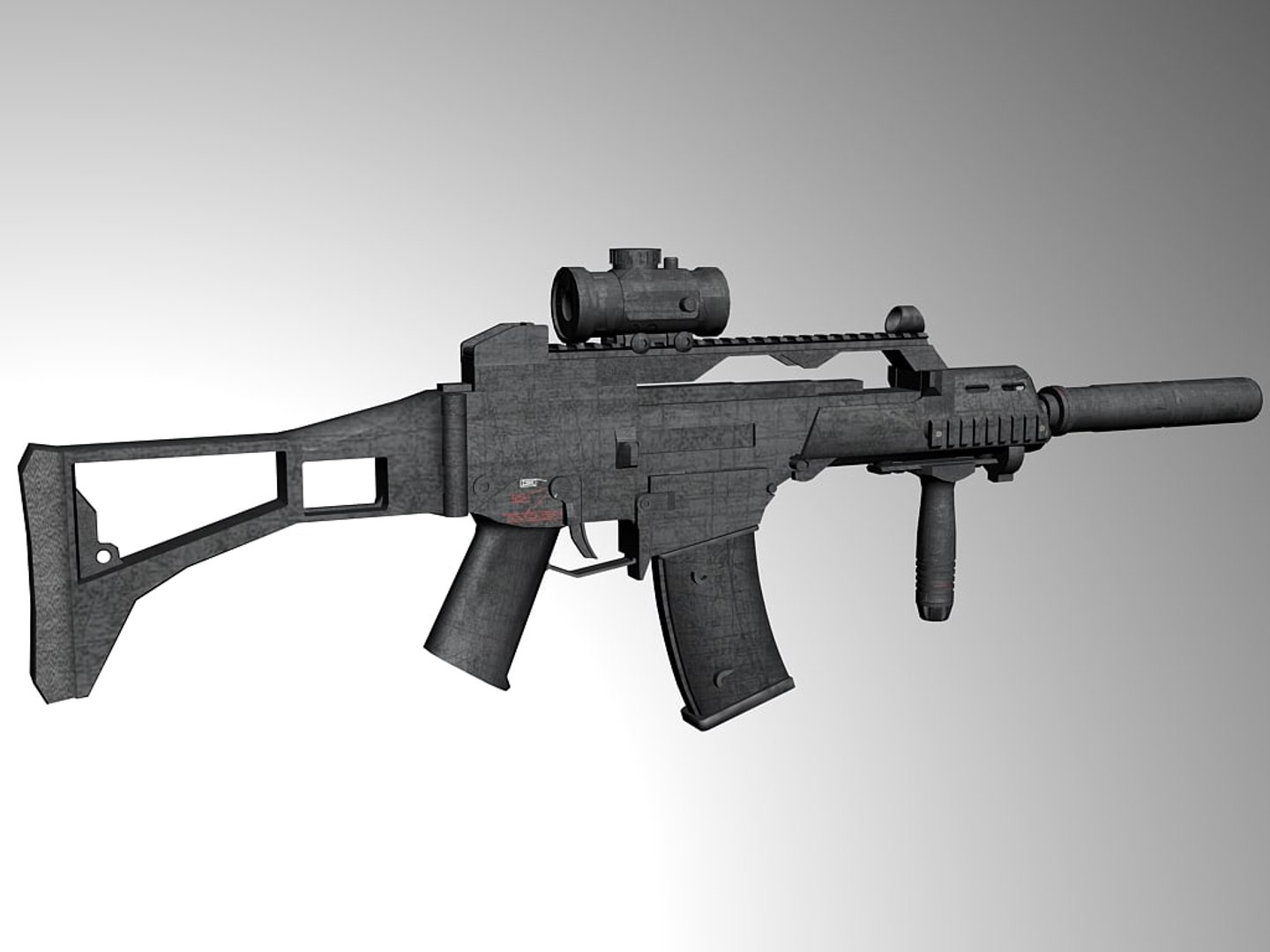 3d G36c Assault Rifle Model