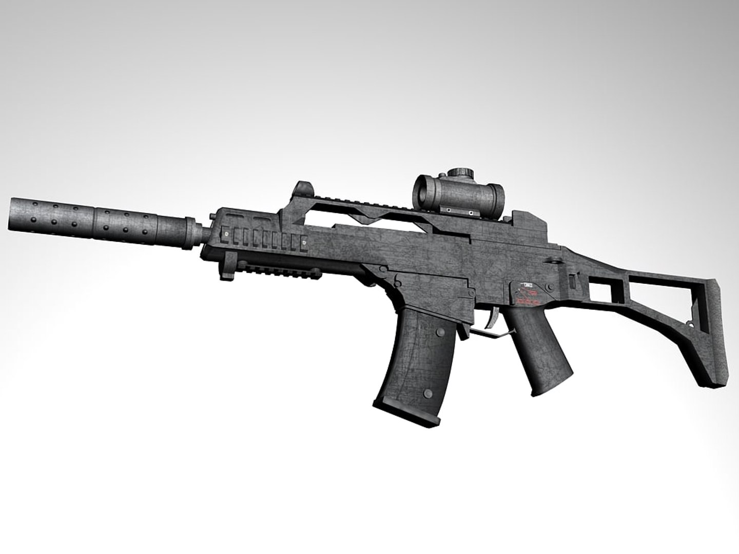 3d G36c Assault Rifle Model