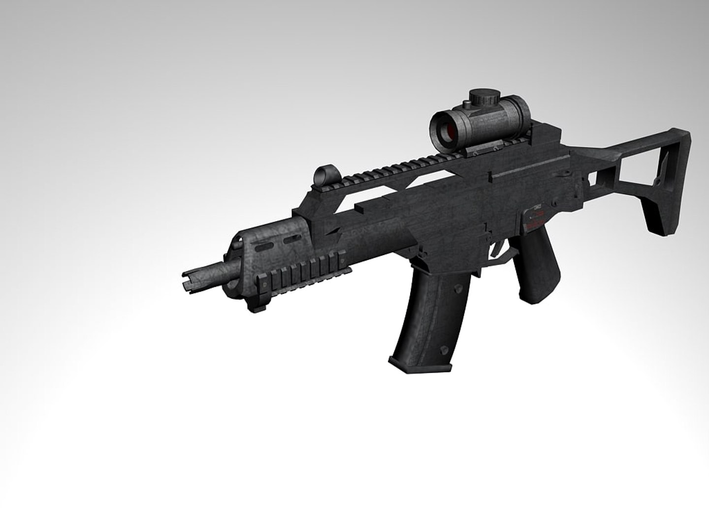 3d G36c Assault Rifle Model