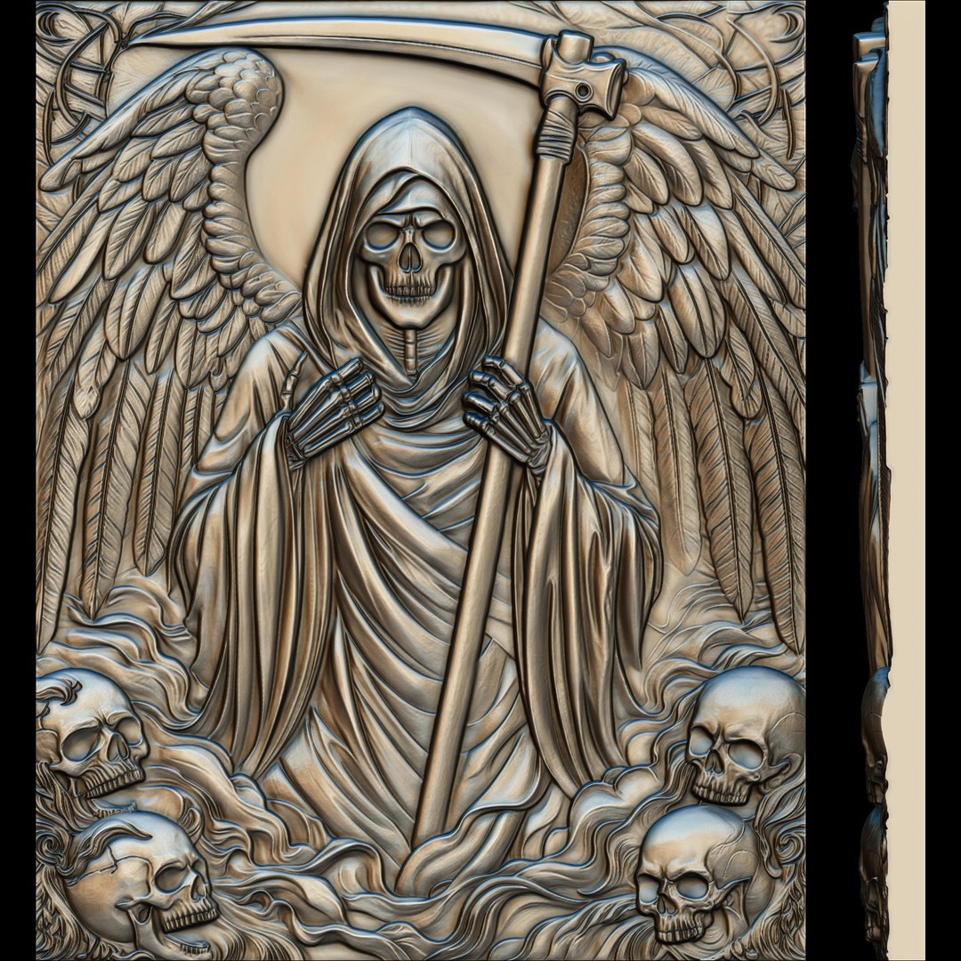 3D Model Throne Of The Grim Reaper Relief 3D Print Model - TurboSquid ...
