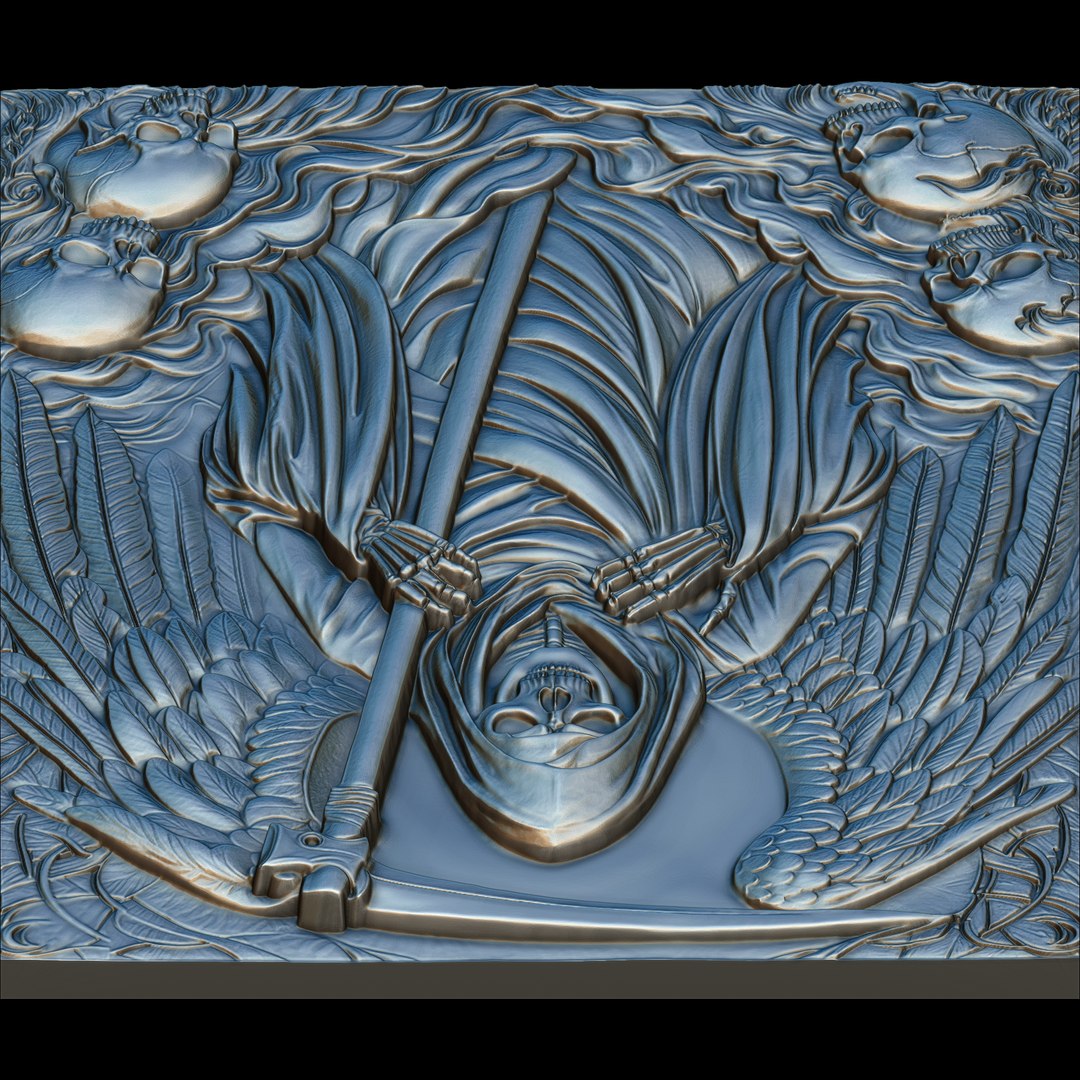 3D Model Throne Of The Grim Reaper Relief 3D Print Model - TurboSquid ...