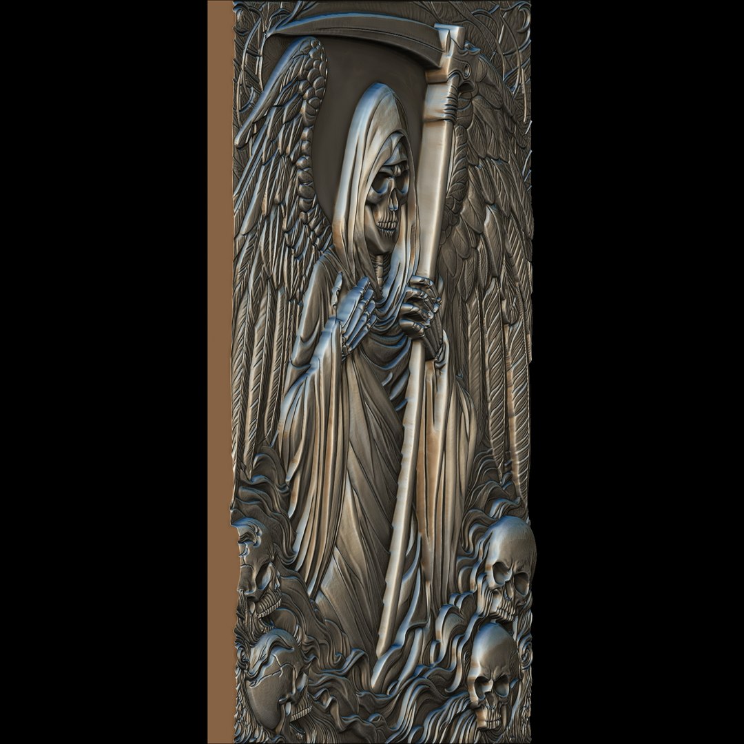 3D Model Throne Of The Grim Reaper Relief 3D Print Model - TurboSquid ...