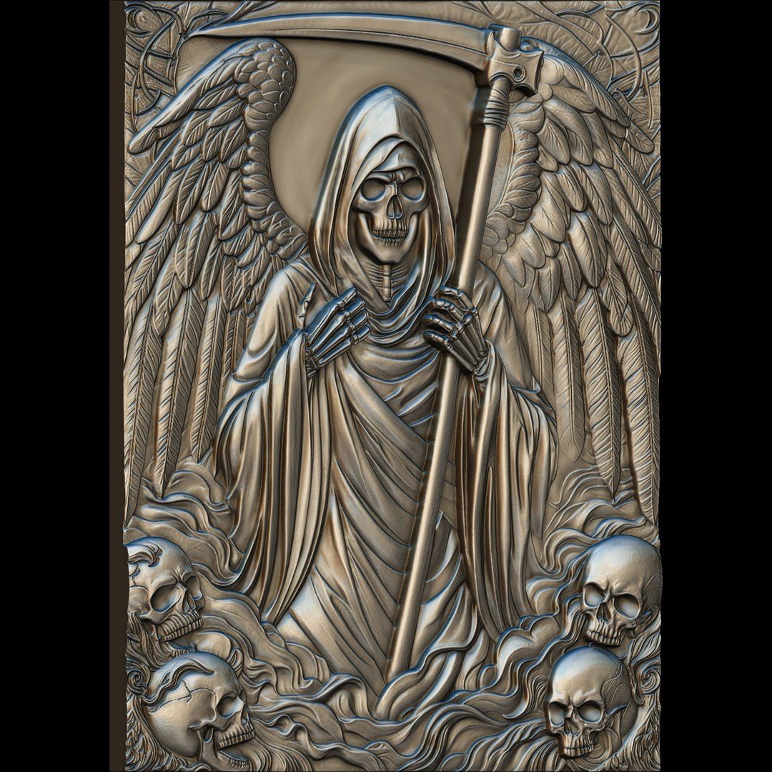 3D Model Throne Of The Grim Reaper Relief 3D Print Model - TurboSquid ...