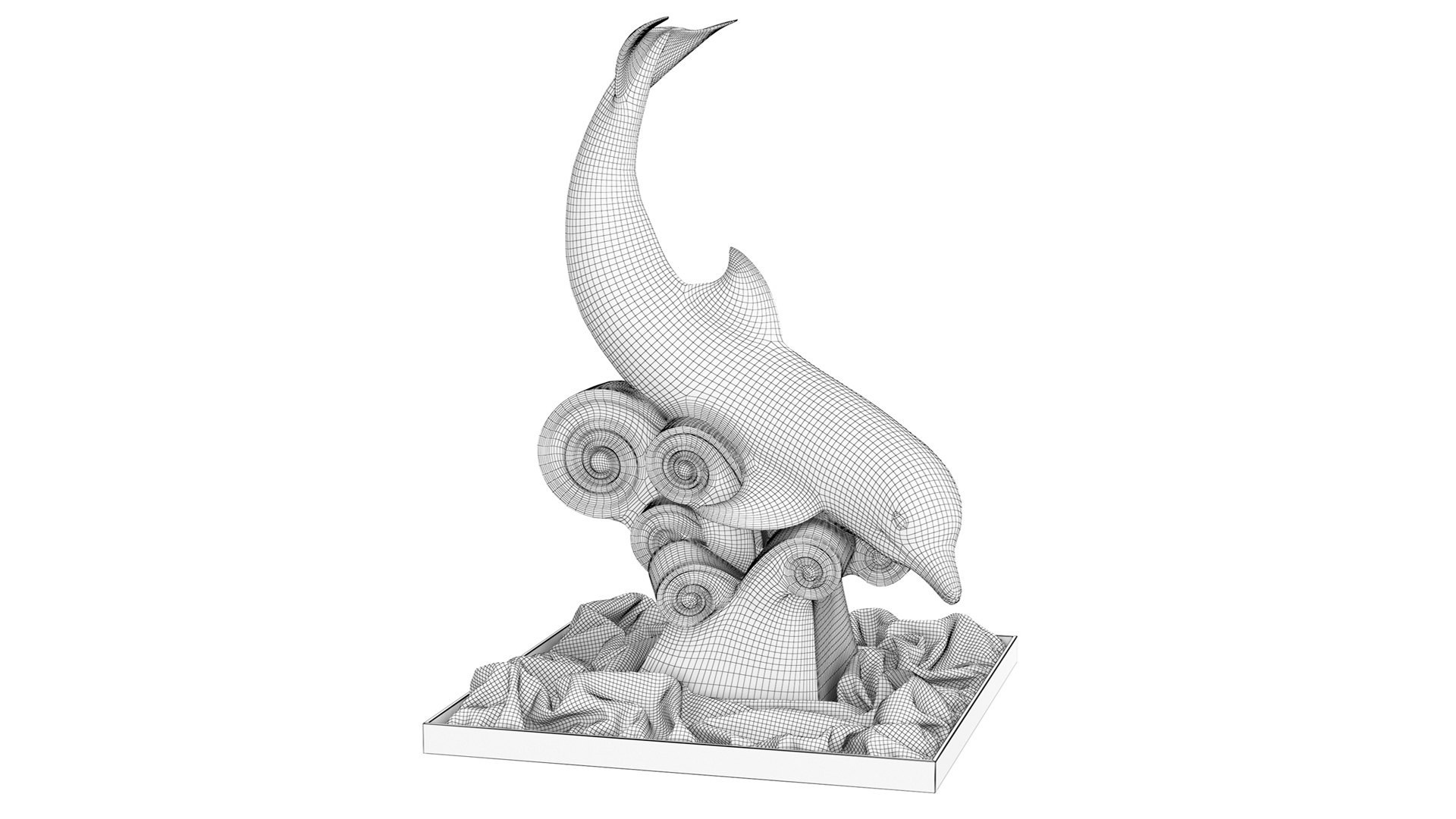 Ice Sculpture Dolphin 3D - TurboSquid 2076700