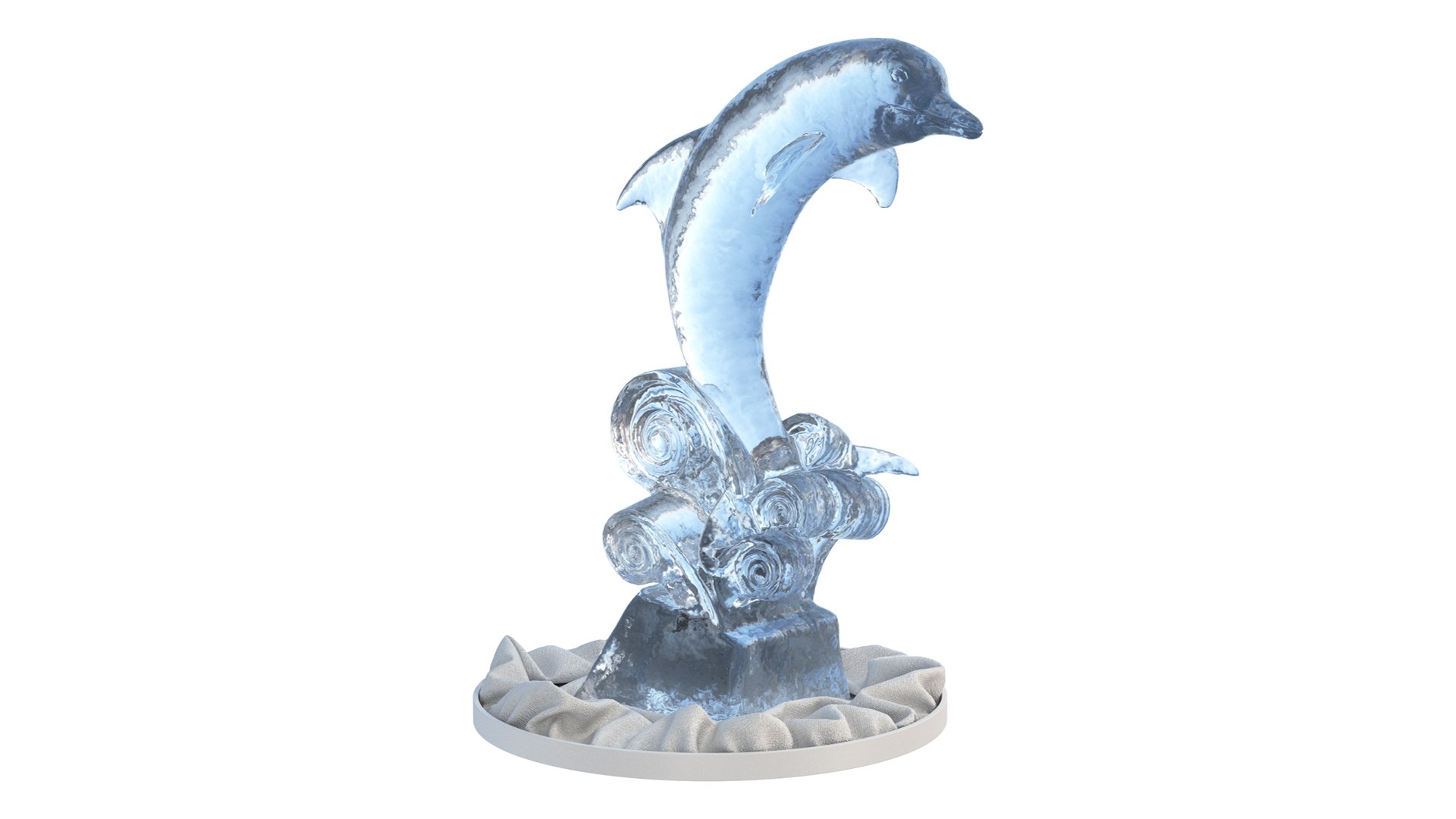Ice Sculpture Dolphin 3D - TurboSquid 2076700