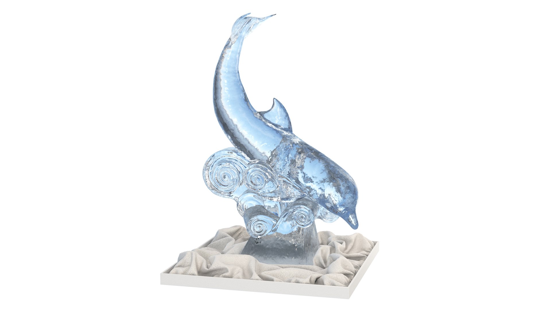 Ice Sculpture Dolphin 3D - TurboSquid 2076700