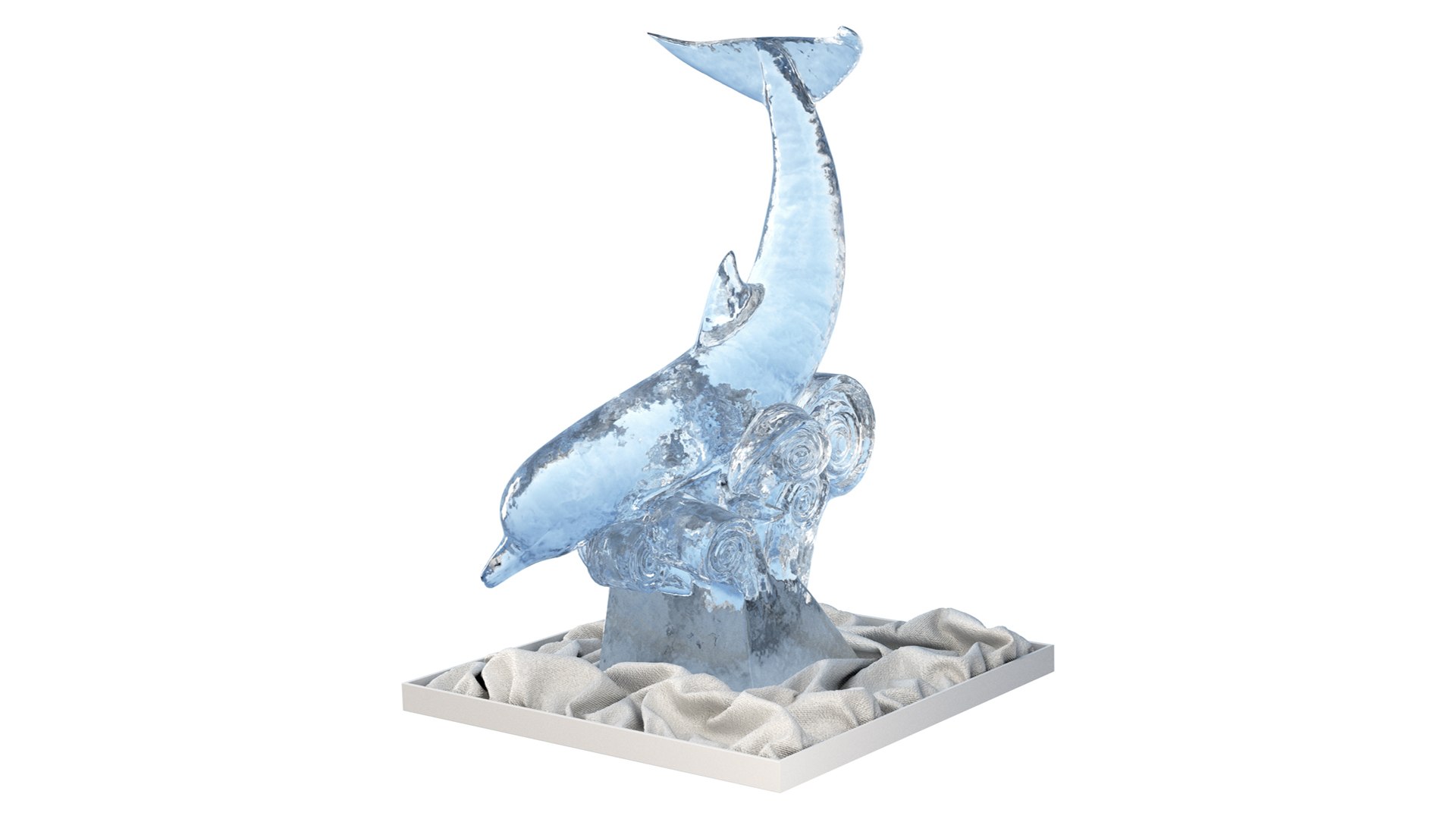 Ice Sculpture Dolphin 3D - TurboSquid 2076700