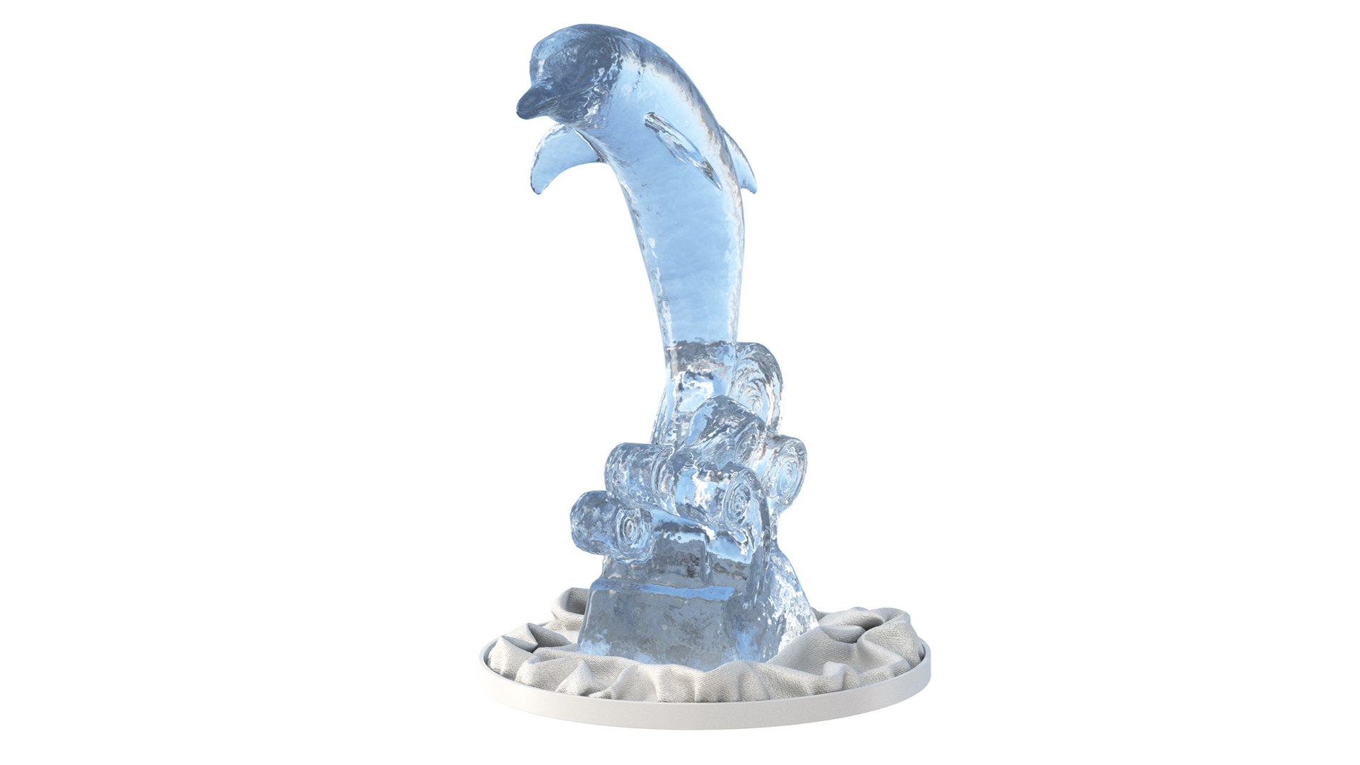 Ice Sculpture Dolphin 3D - TurboSquid 2076700