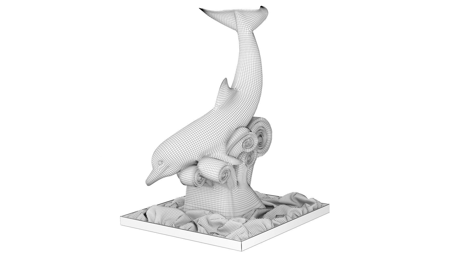 Ice Sculpture Dolphin 3D - TurboSquid 2076700