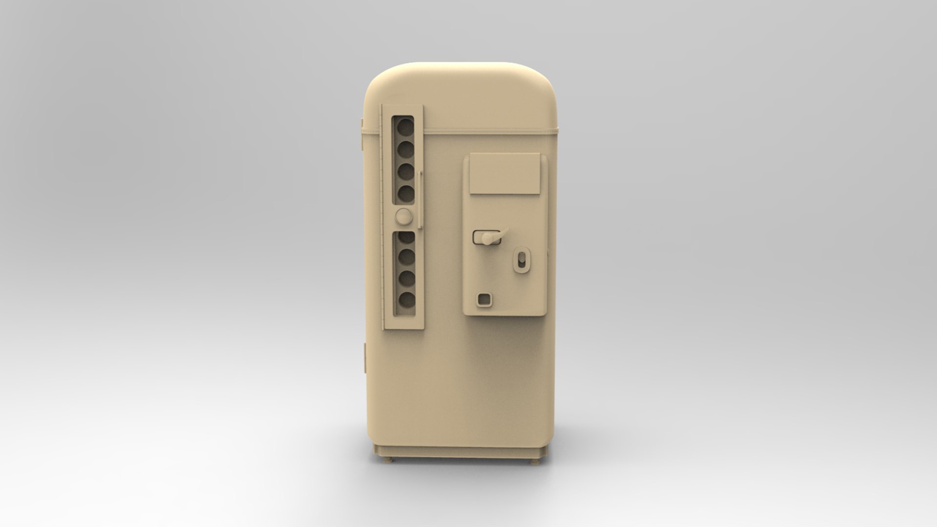 3D Vintage Vending Machine Model - TurboSquid 1743409