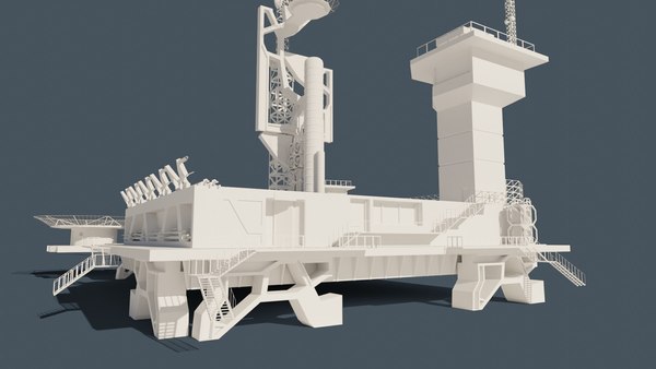 futuristic spaceship launch pad 3D 모델 - TurboSquid 1956687
