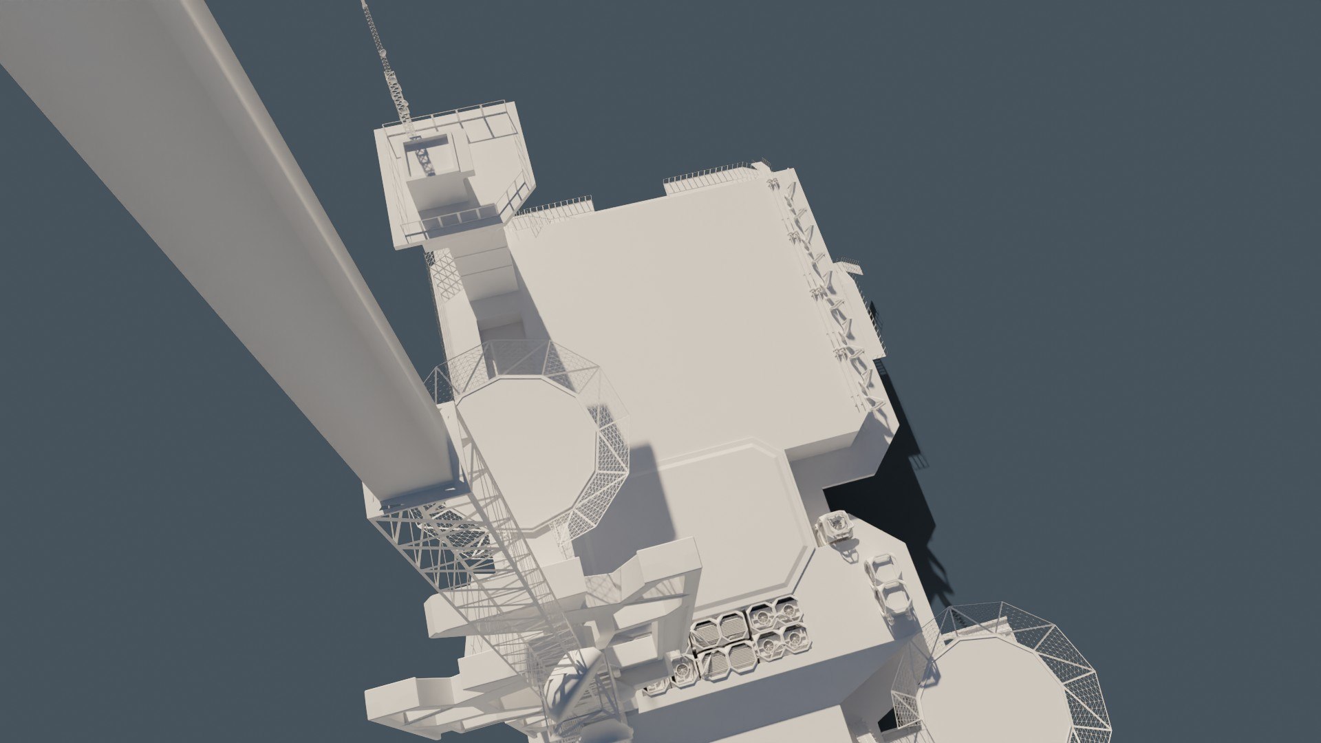 3D Futuristic Spaceship Launch Pad - TurboSquid 1956687