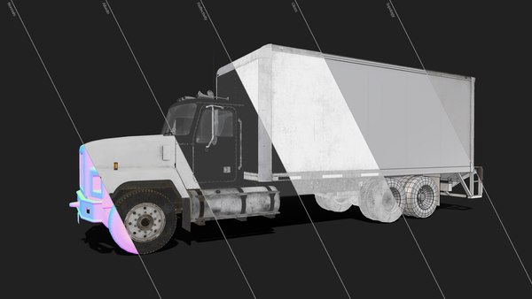3D Classic Cargo Truck - Low Poly model - TurboSquid 2045953