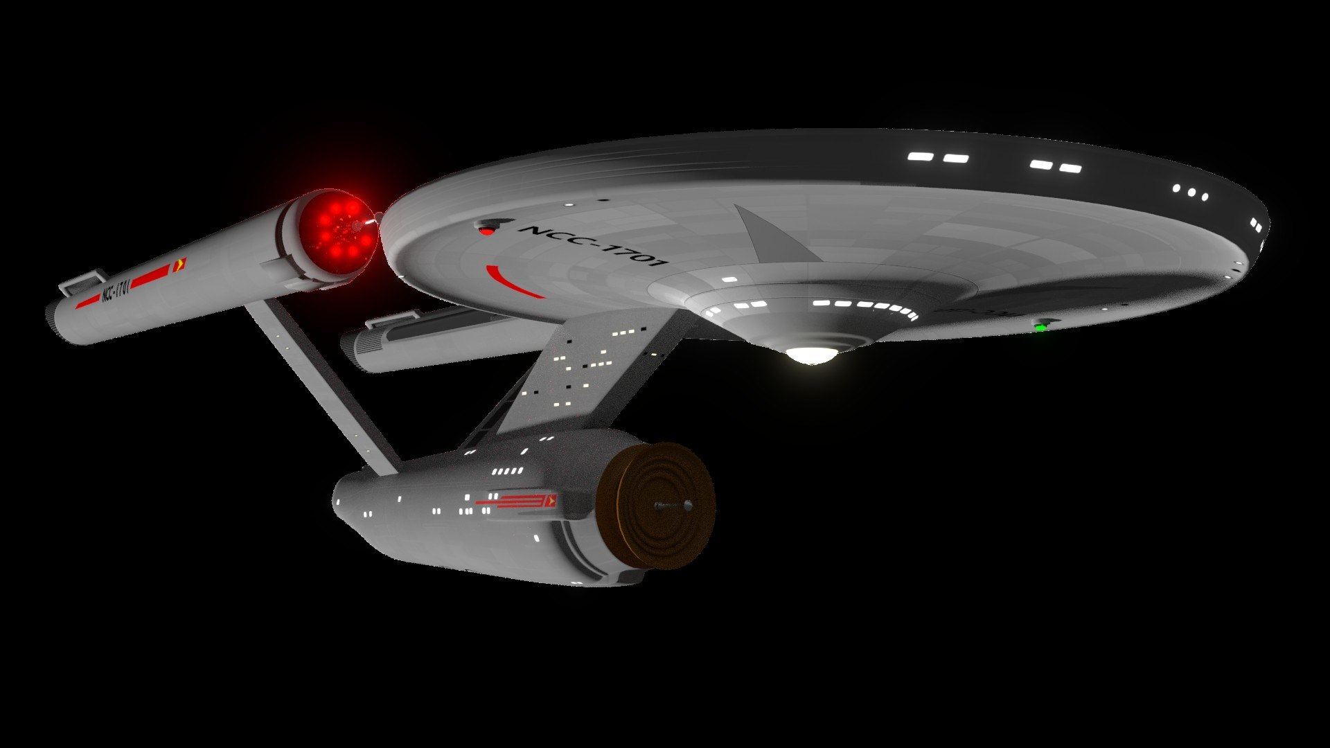 3d Model Original Starship Enterprise