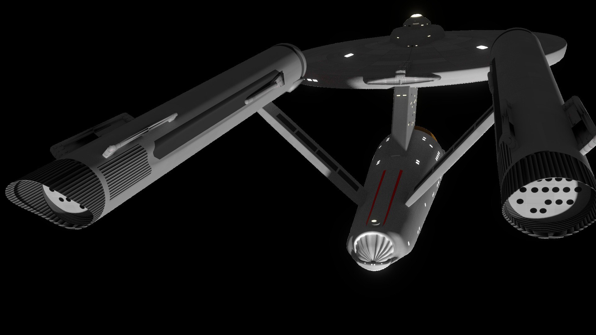3d Model Original Starship Enterprise