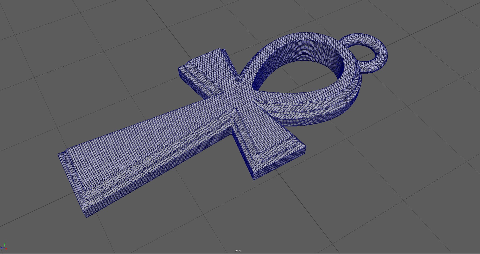 3D ankh cross necklace print - TurboSquid 1403663